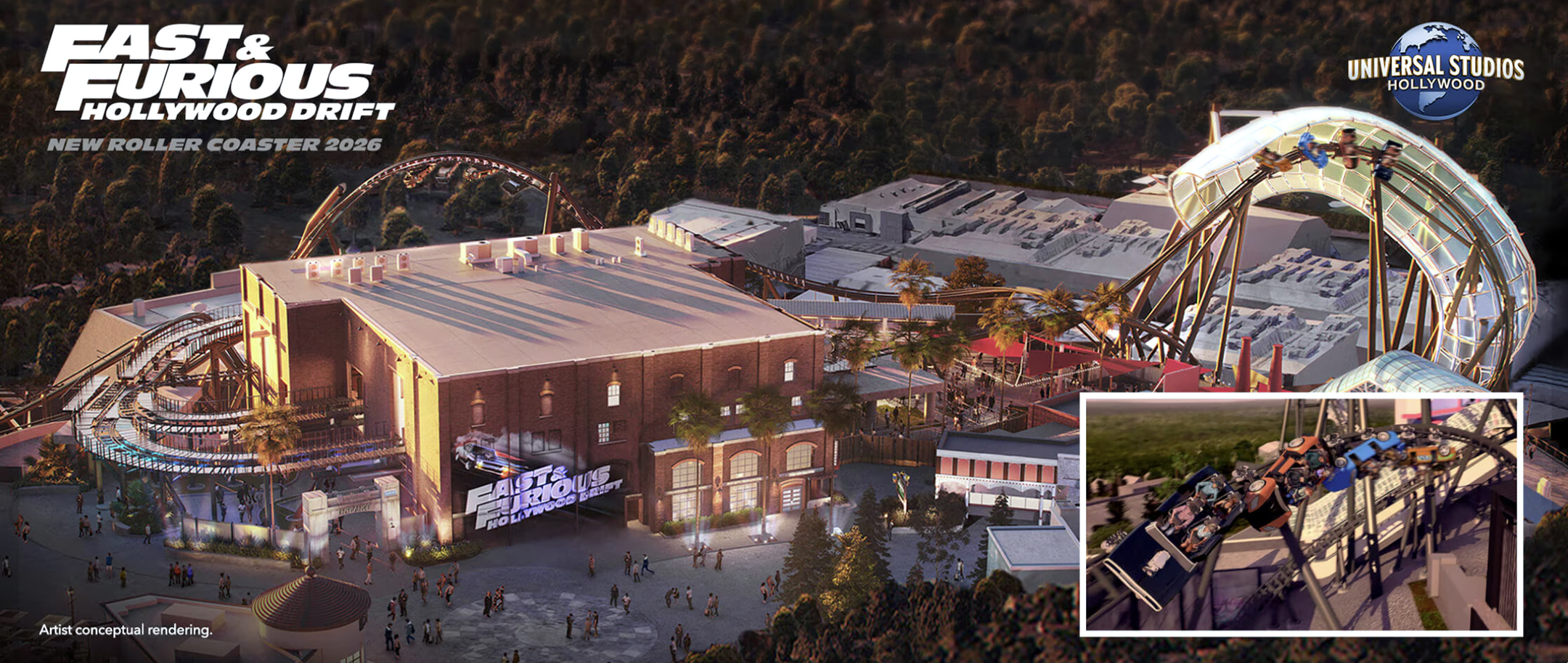 Universal Orlando Confirms Fast & Furious Hollywood Drift Coaster ...